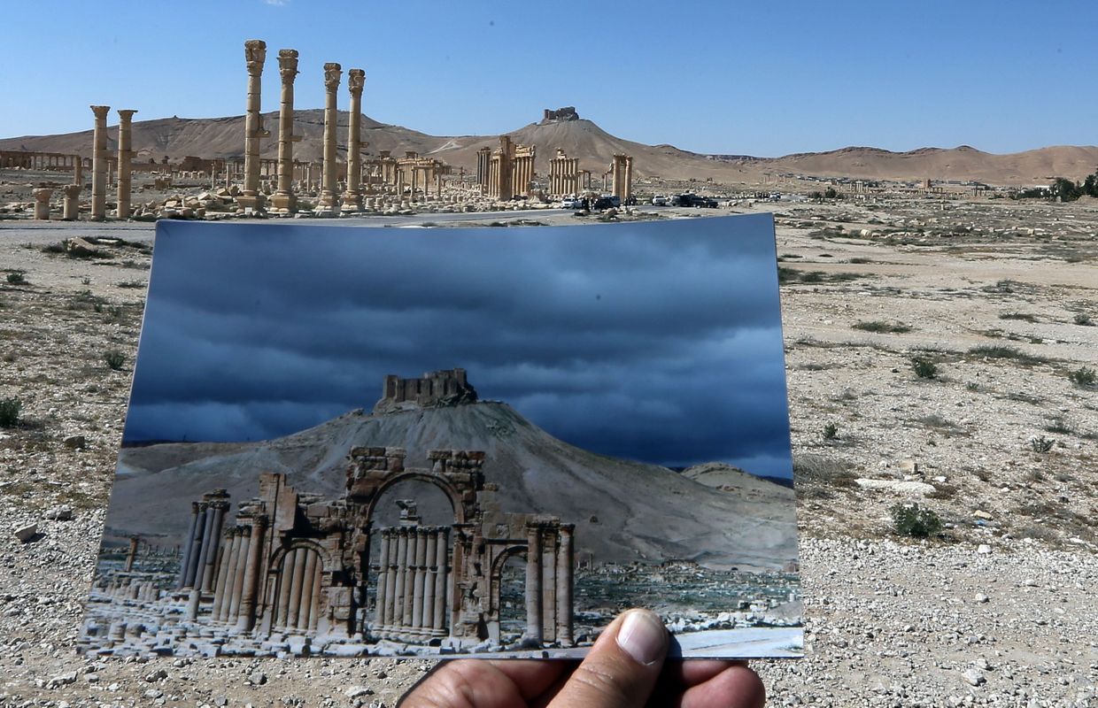 Palmyre, un avant/après qui révèle la destruction des ruines antiques