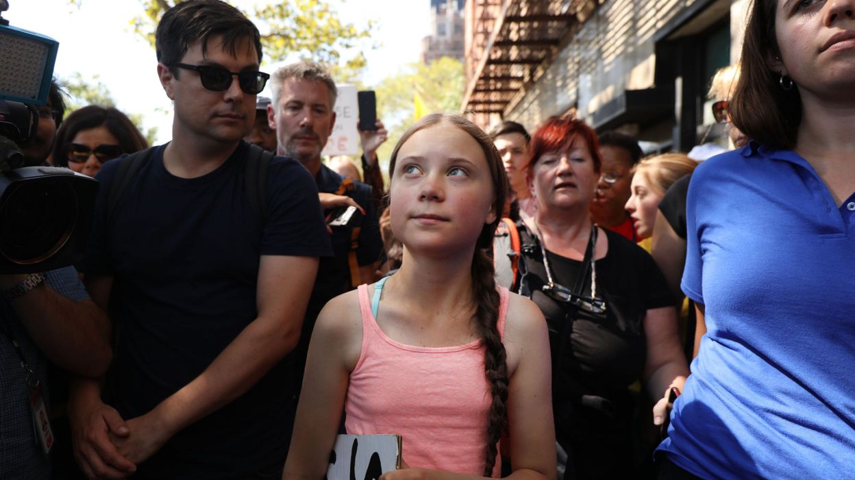 Climat: première manifestation avec Greta Thunberg à New York