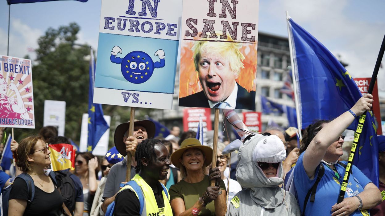 Une nouvelle manifestation anti-Brexit à Londres Une nouvelle manifestation anti-Brexit à Londres