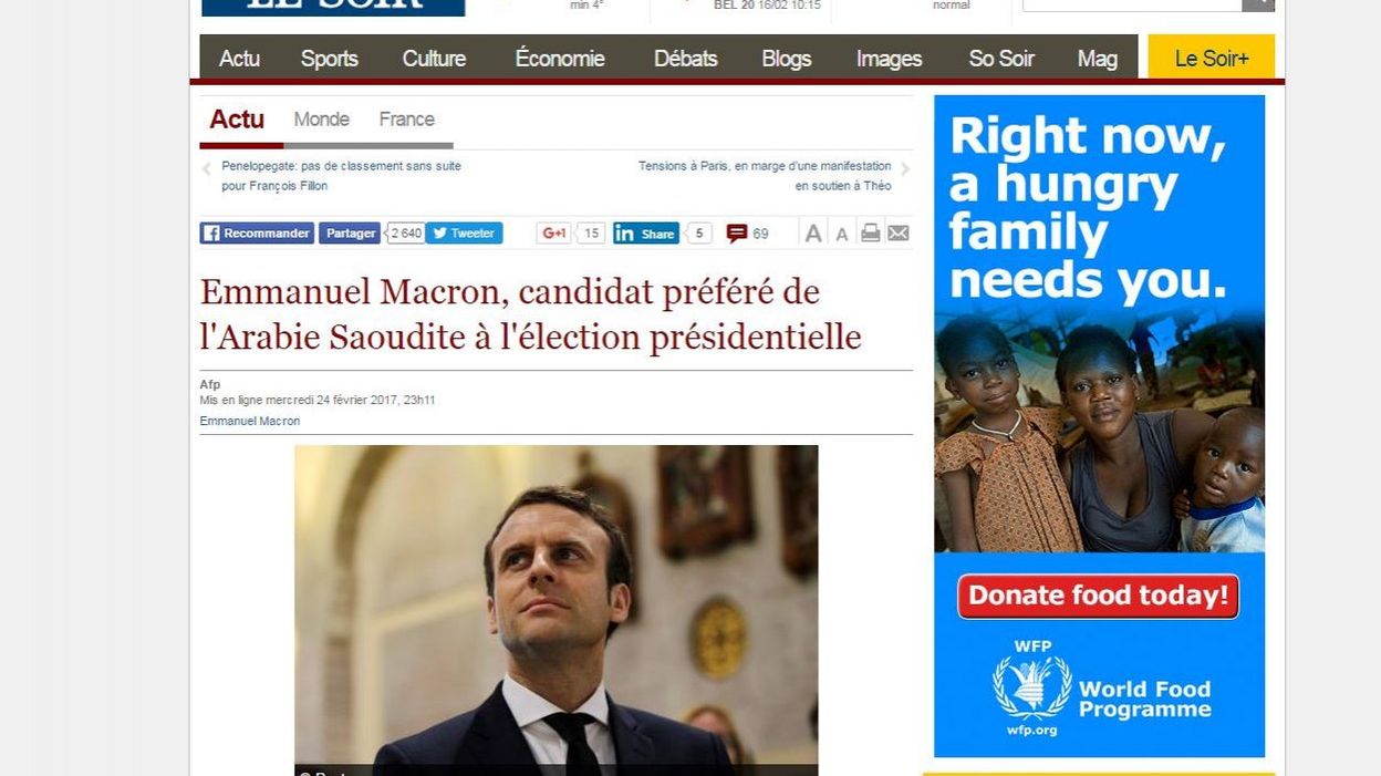 Le journal Le Soir victime d'un site publiant de fausses informations ...