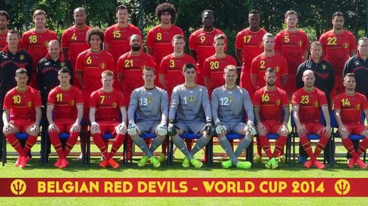 La photo officielle des Diables Rouges