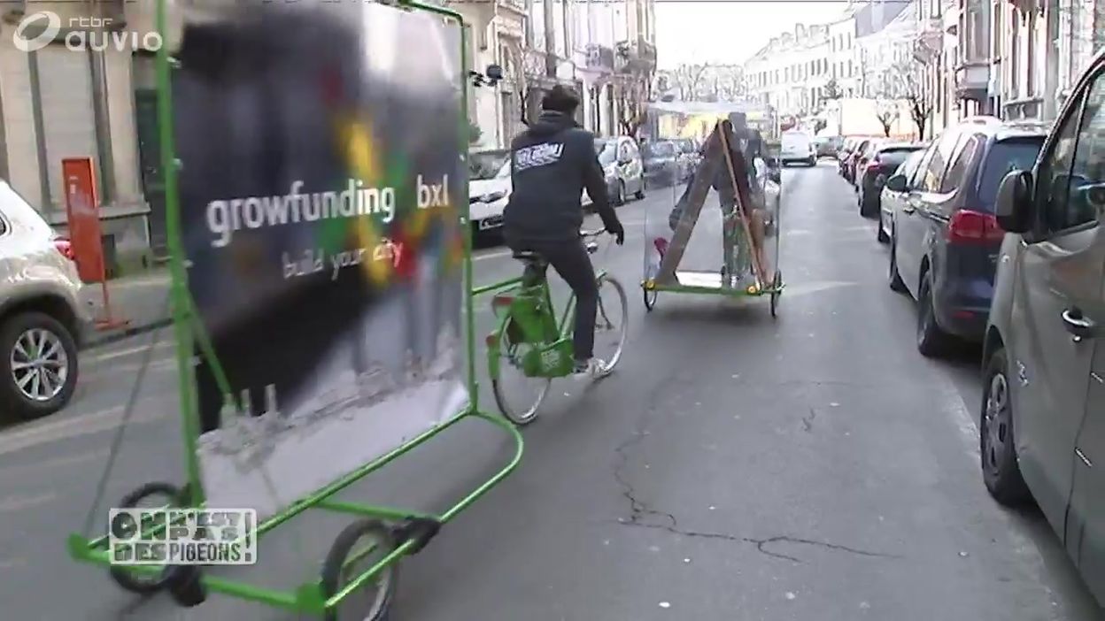 Vélocom, le nouveau concept de publicité verte à Bruxelles - rtbf.be