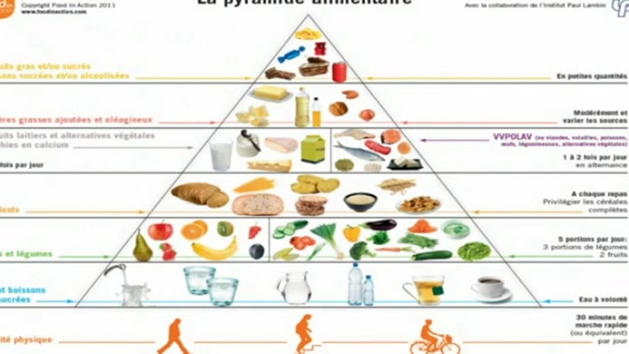 Alimentation équilibrée: la 'pyramide alimentaire' va être revue - RTBF ...