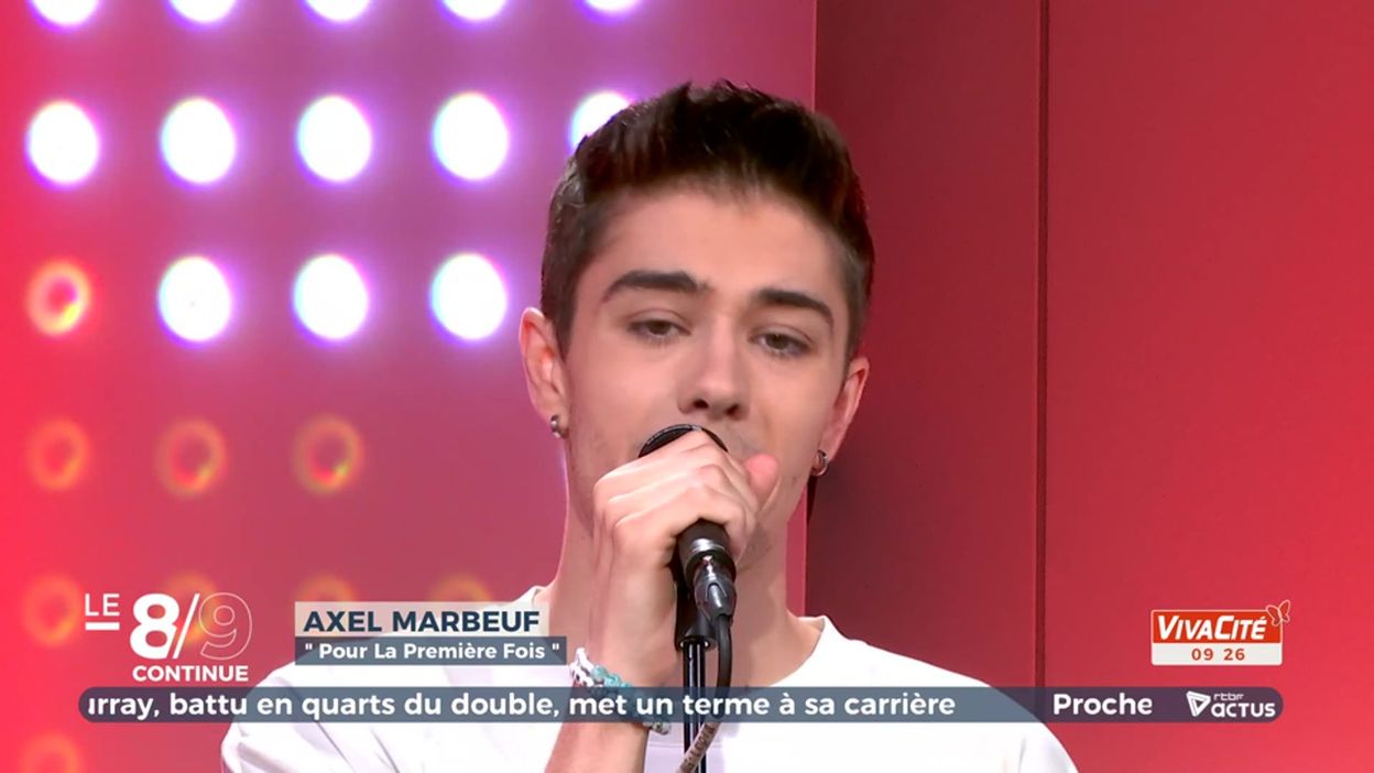 Axel Marbeuf propose en live une reprise émouvante de 'Break my heart ...
