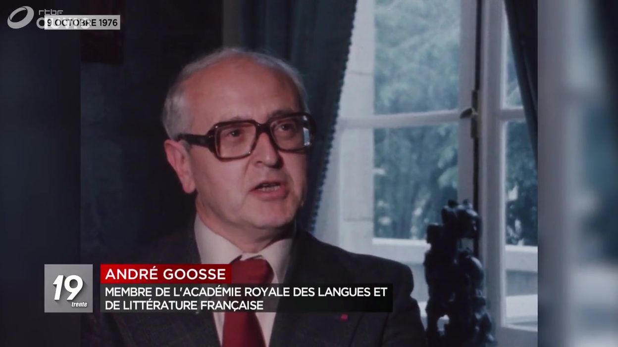 Les mots nous manquent… André Goosse nous a quittés - rtbf.be
