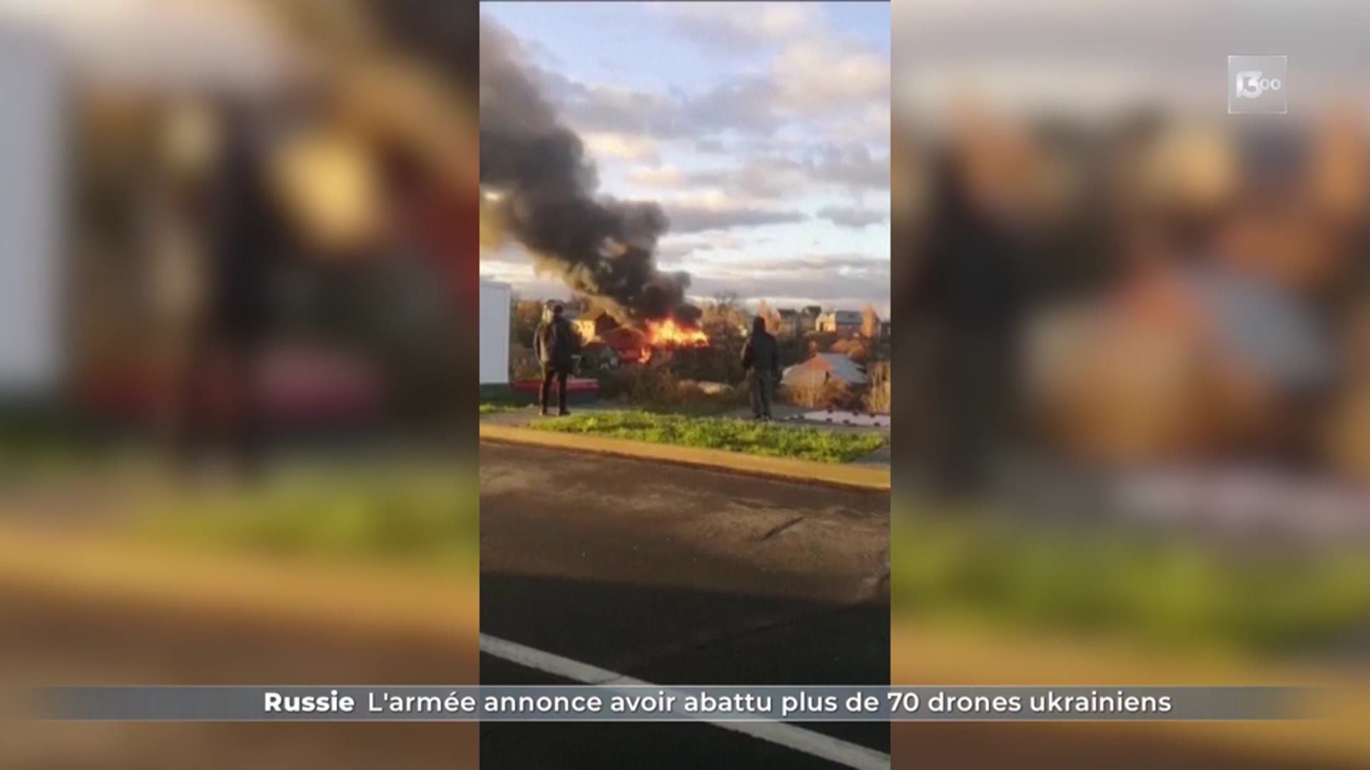 L'Ukraine et la Russie chacun la cible d'attaques 'record' de drones ennemis - RTBF Actus