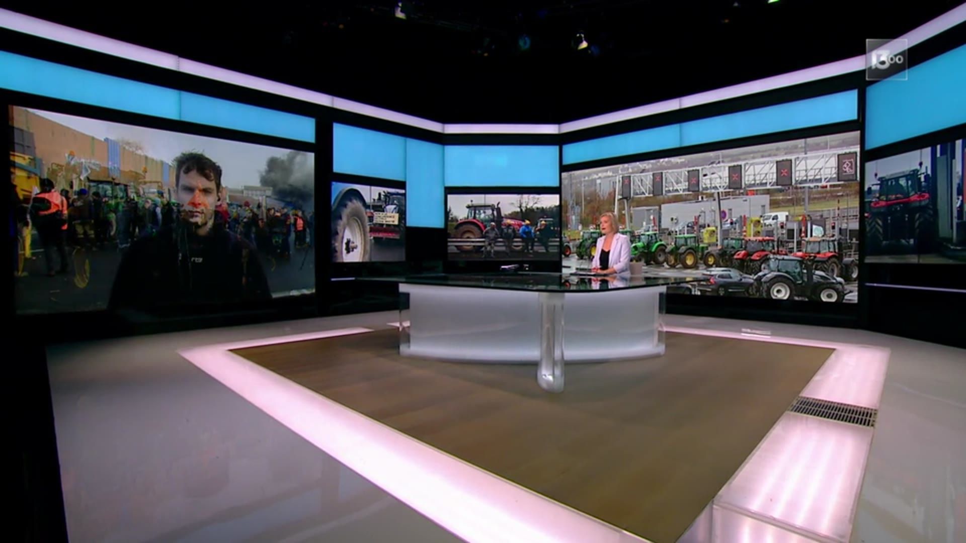 INTERTITRE : Tracteurs sur lautoroute/ Le mouvement sétend aussi dans ...