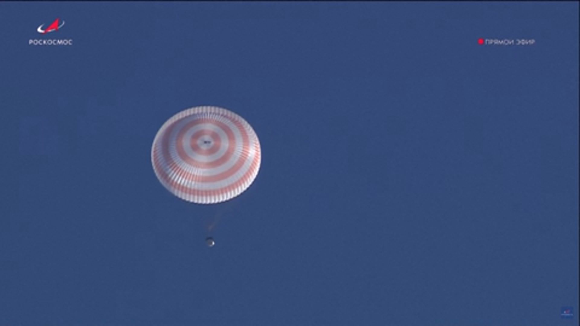 Atterrissage d'un vaisseau Soyouz après un séjour record dans l'ISS ...
