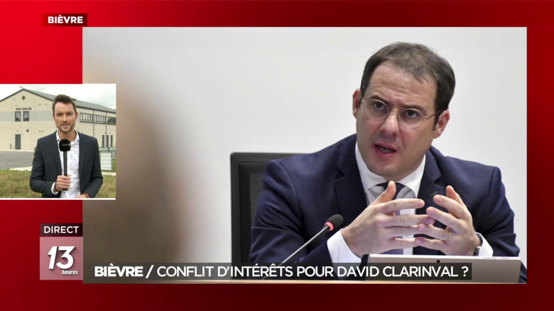 Bièvre : conflit d intérêts pour David Clarinval ? - - Auvio
