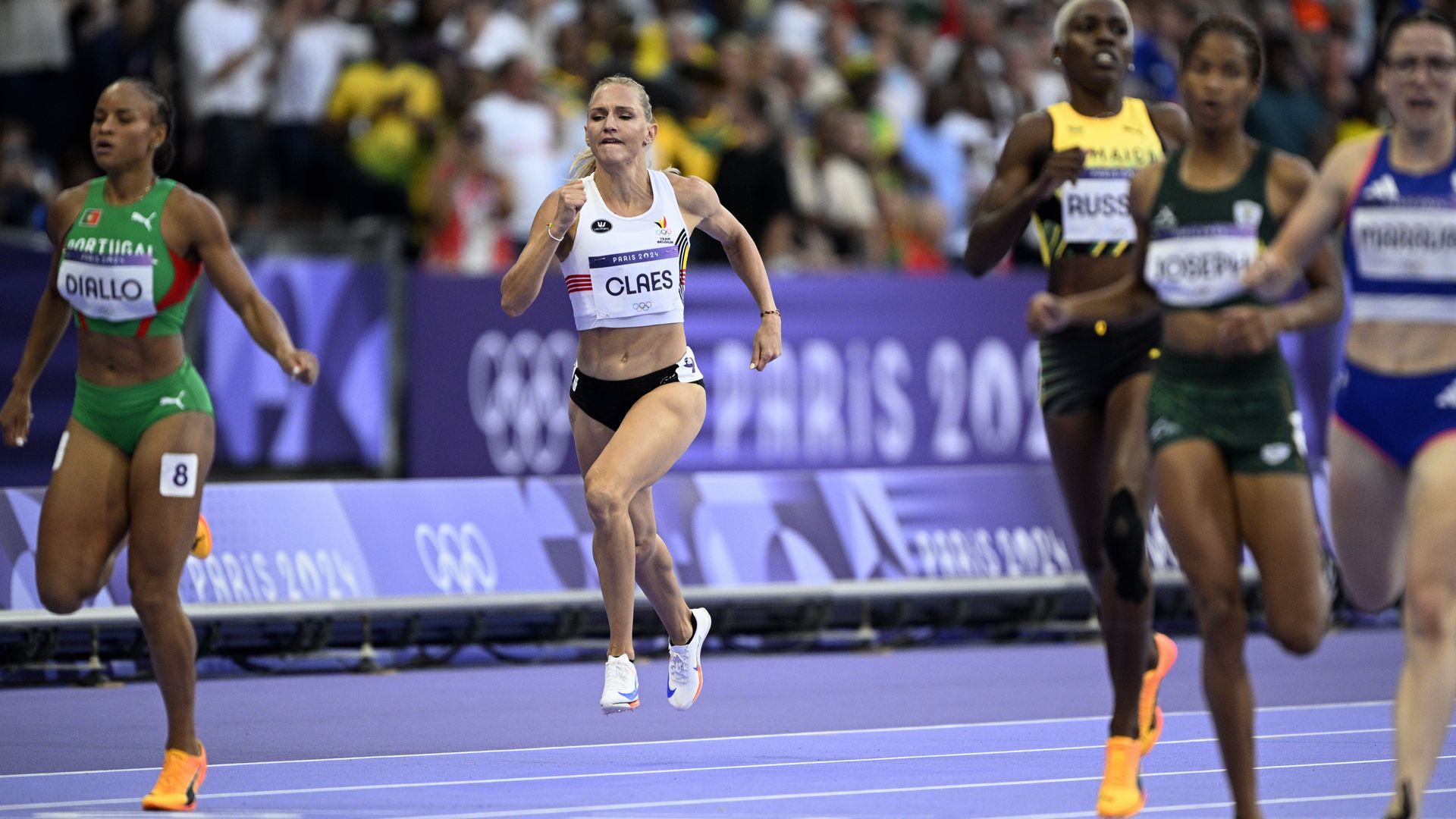 Athlétisme - Demi-Finale 400m Haies : la série de Hanne Claes - Jeux Olympiques Paris 2024 - Auvio