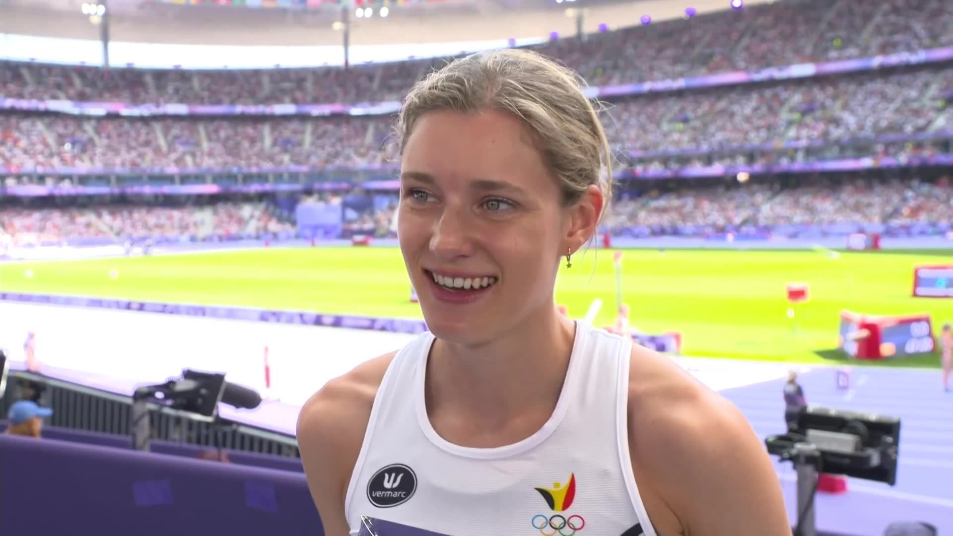 Helena Ponette après sa course de repêchage - Jeux Olympiques Paris ...