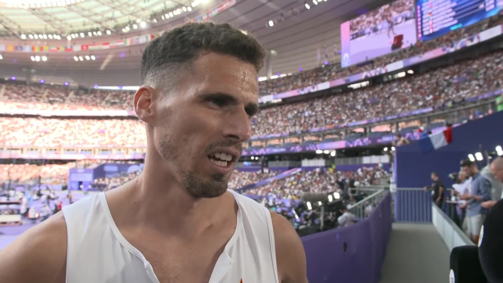 Relais 4x400m mixte : Interview de Kevin Borlée - Jeux Olympiques Paris 2024 - Auvio