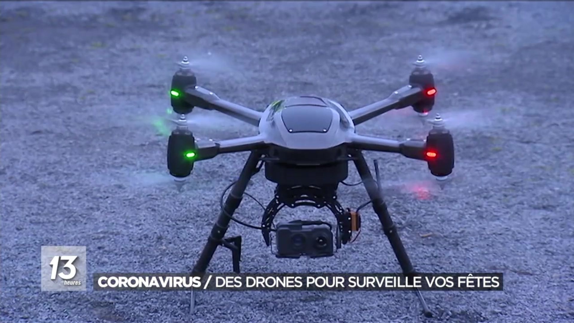 Coronavirus : des drones pour surveiller vos fêtes ? - JT 13h - Auvio