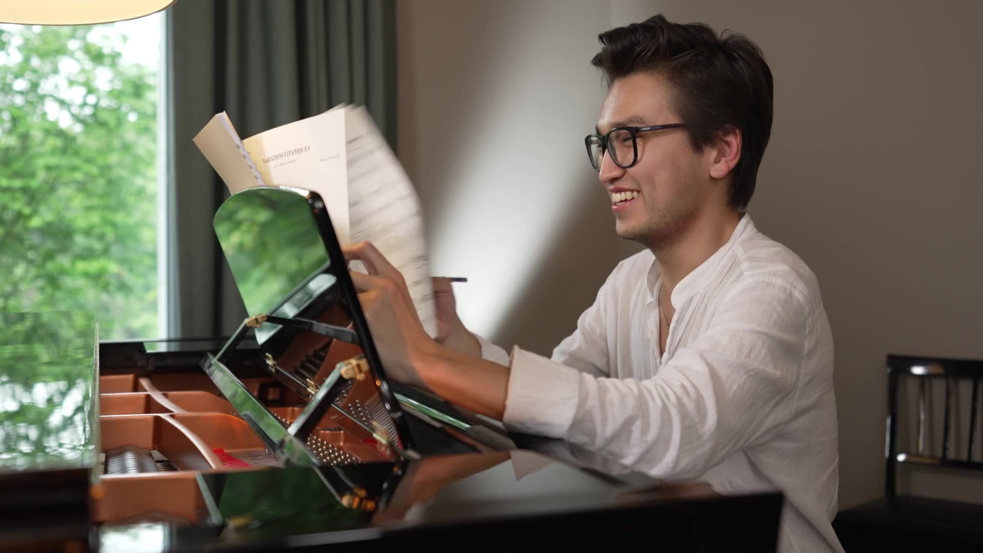 Portrait de Ruslan Talas, finaliste du Concours Reine Elisabeth Violon ...