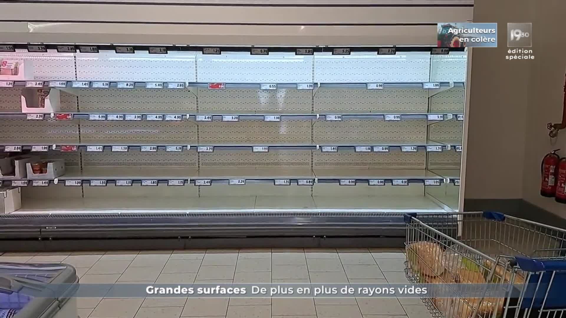 Grandes surfaces : de plus en plus de rayons vides - - Auvio