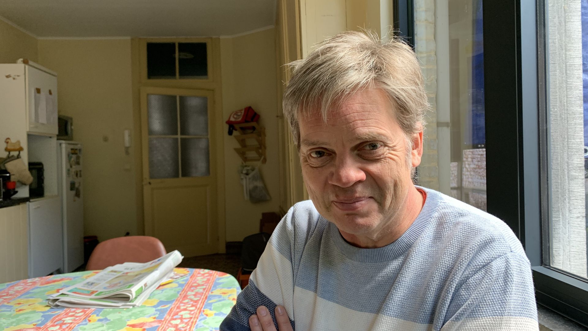 Xavier Diskeuve au micro de Christine Pinchart - - Auvio