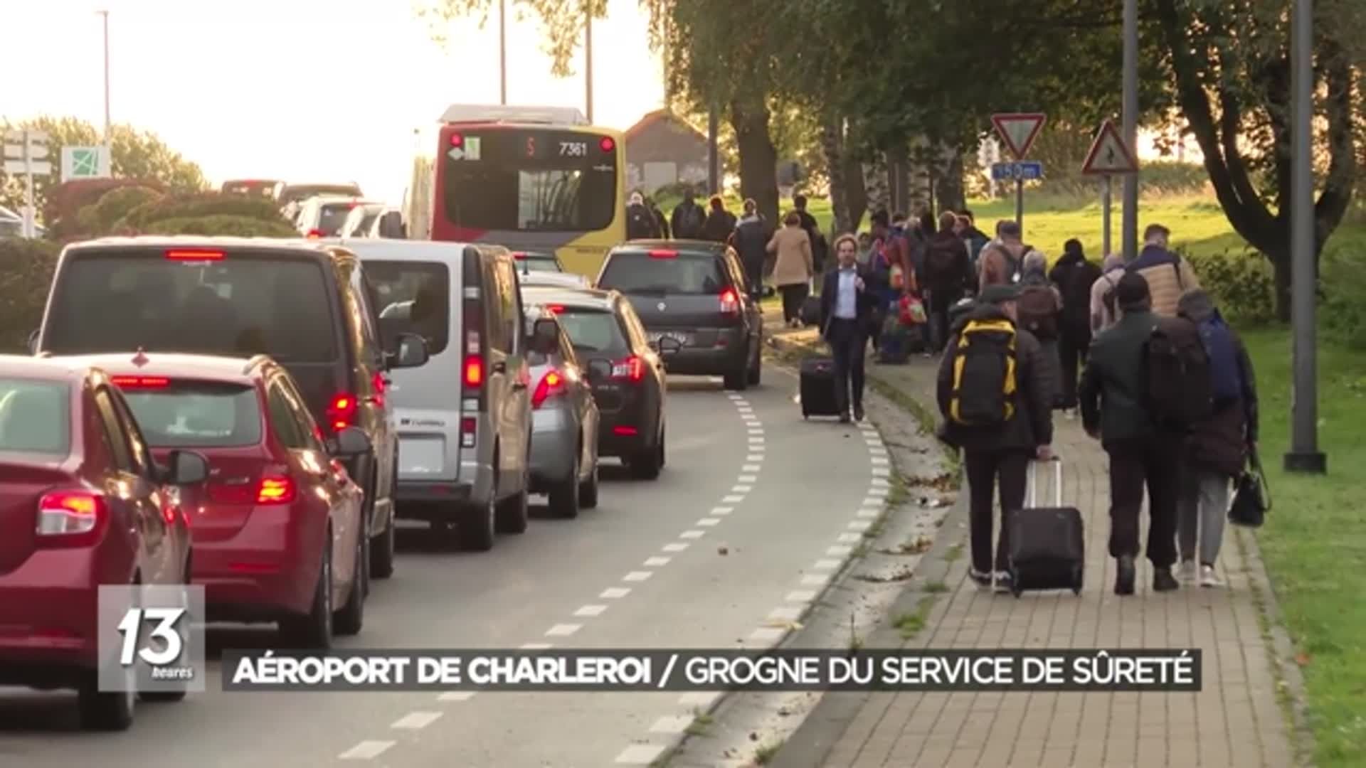 Blocage de l aéroport de Charleroi suite à une action du personnel du ...