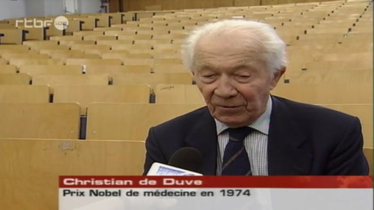 Christian de Duve, prix Nobel belge et grand nom de la science, est ...